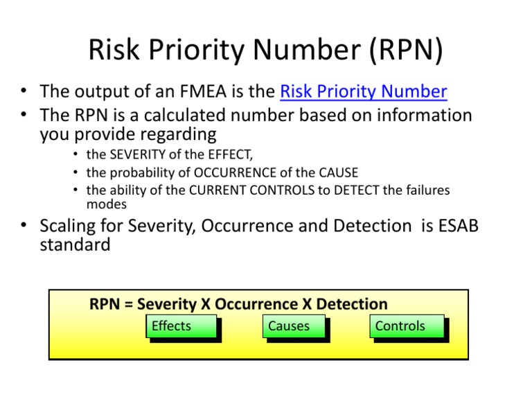 Risk Priority Number (RPN) PDF | PDF | Computers