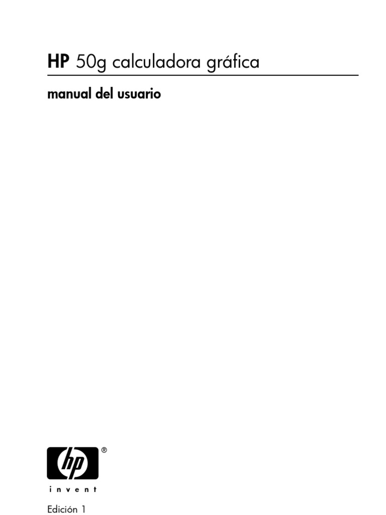 Manual Del Usuario HP 50G | PDF