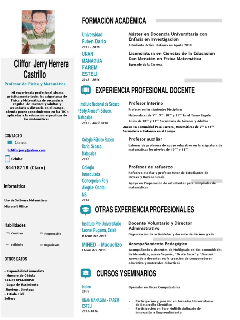 Curriculum Vitae - Docente | PDF