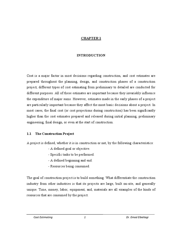 Estimation and Costing PDF | Download Free PDF | Project Management | Cost