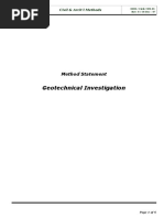 Soil Investigation Method Statement | PDF | Geotechnical Engineering ...
