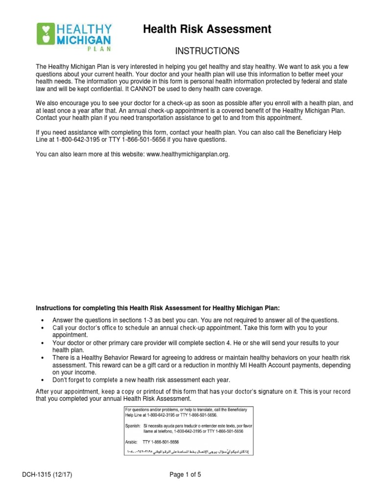 Healthy Michigan Assessment | PDF | Behavior | Public Health