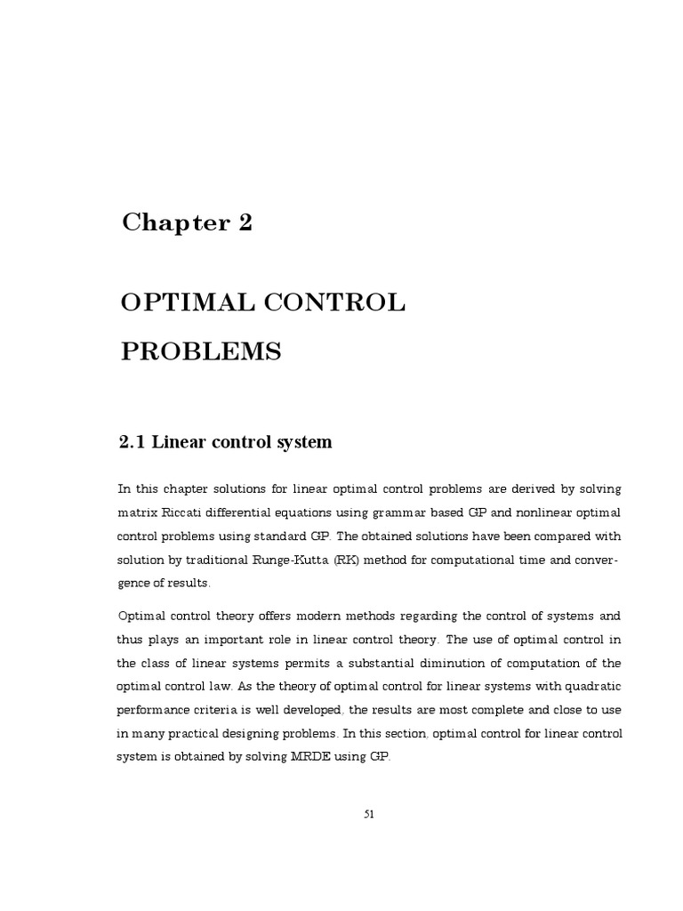 10 Chapter 2 | PDF | Optimal Control | Mathematical Optimization