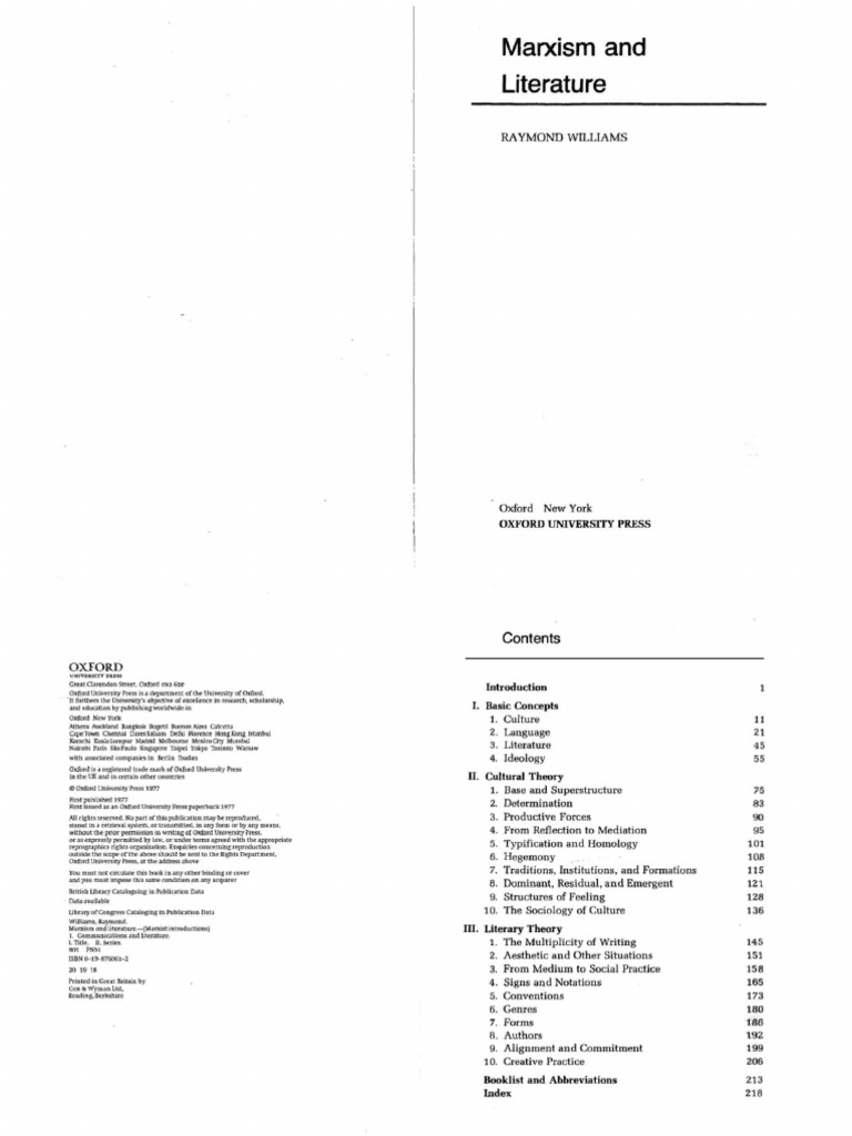 Williams, Raymond. Structure of Feeling | PDF | Consciousness ...