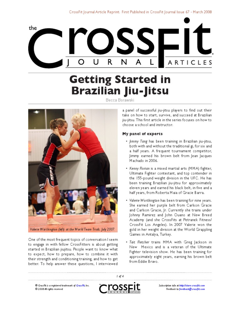 Getting Started in Brazilian Jiu-Jitsu | PDF | Brazilian Jiu Jitsu ...