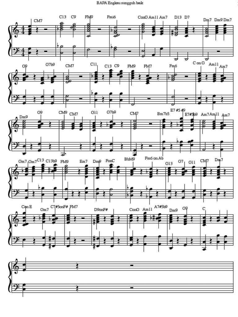 Bapa Engkau Sungguh Baik | PDF