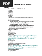 Upper Limb Mnemonics | PDF