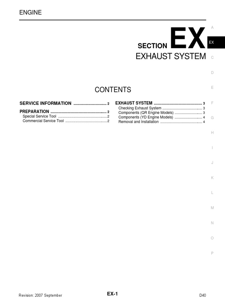 Exhaust System: Section | PDF | Engines | Mechanical Engineering
