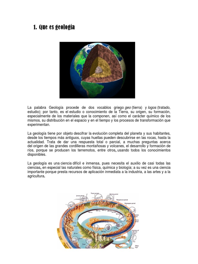 Que Es Geología | PDF