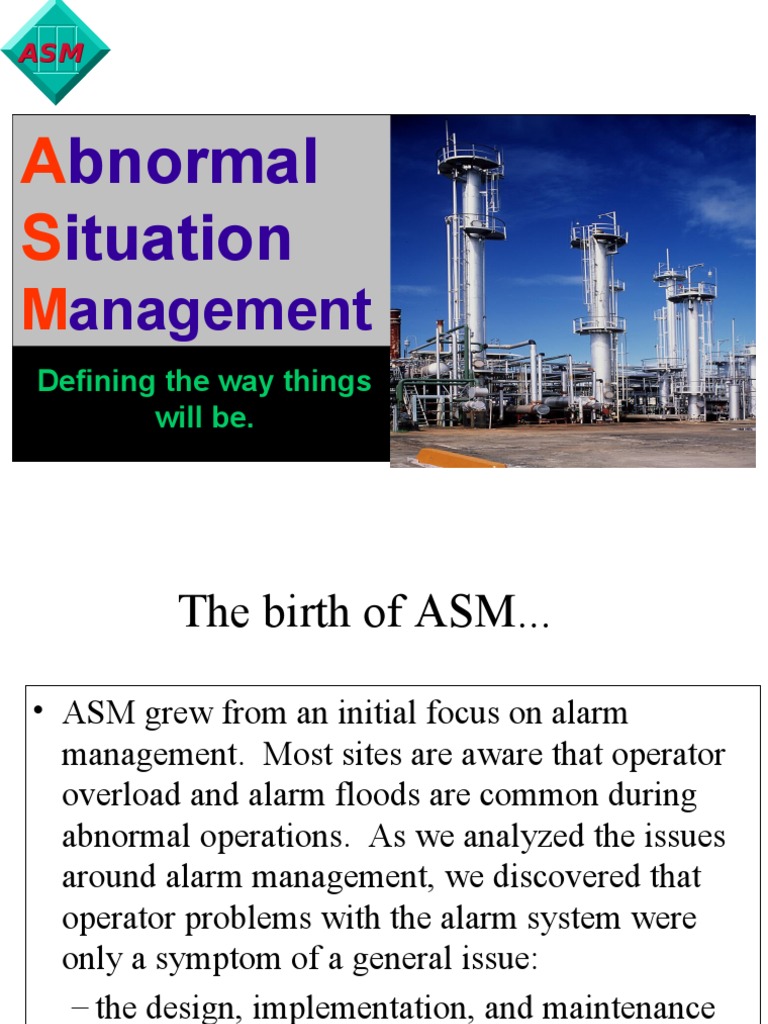 Alarm Management in Abnormal Situations | PDF | Nature | Business
