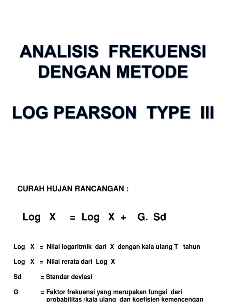 Log Pearson Type III | PDF