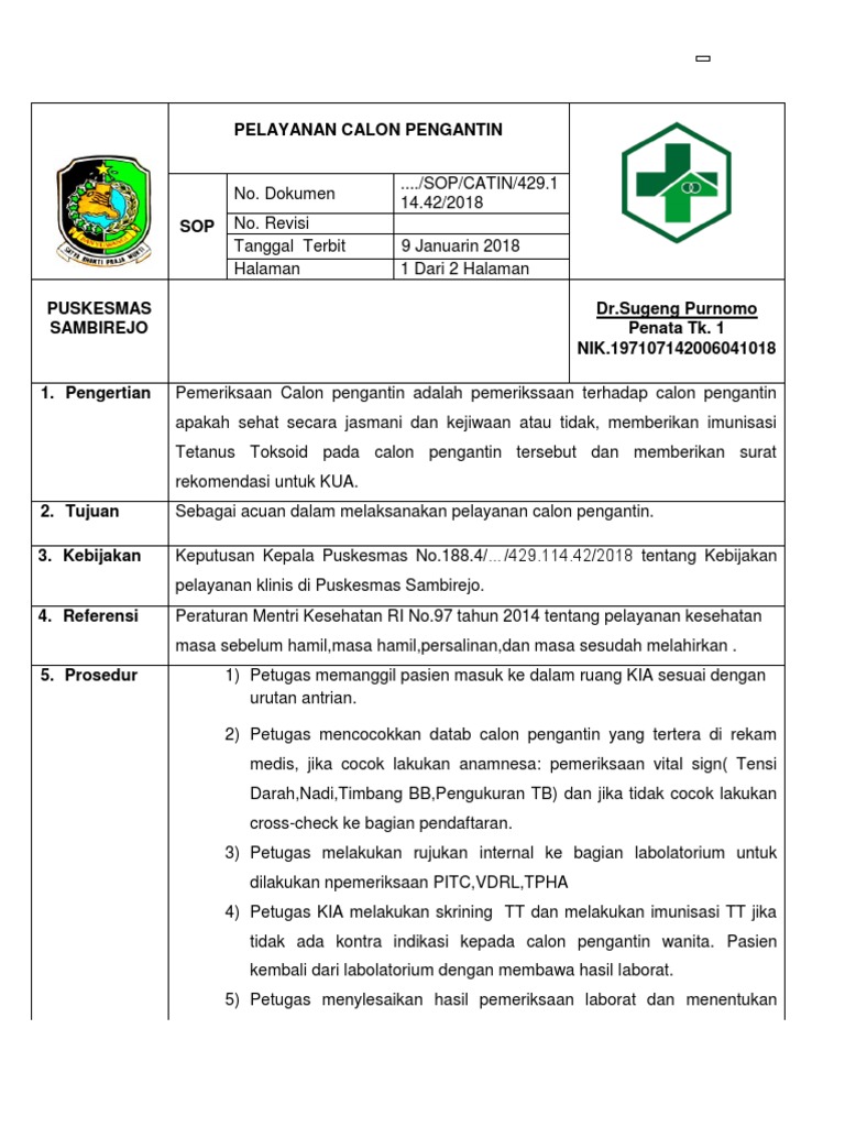 Sop Catin | PDF