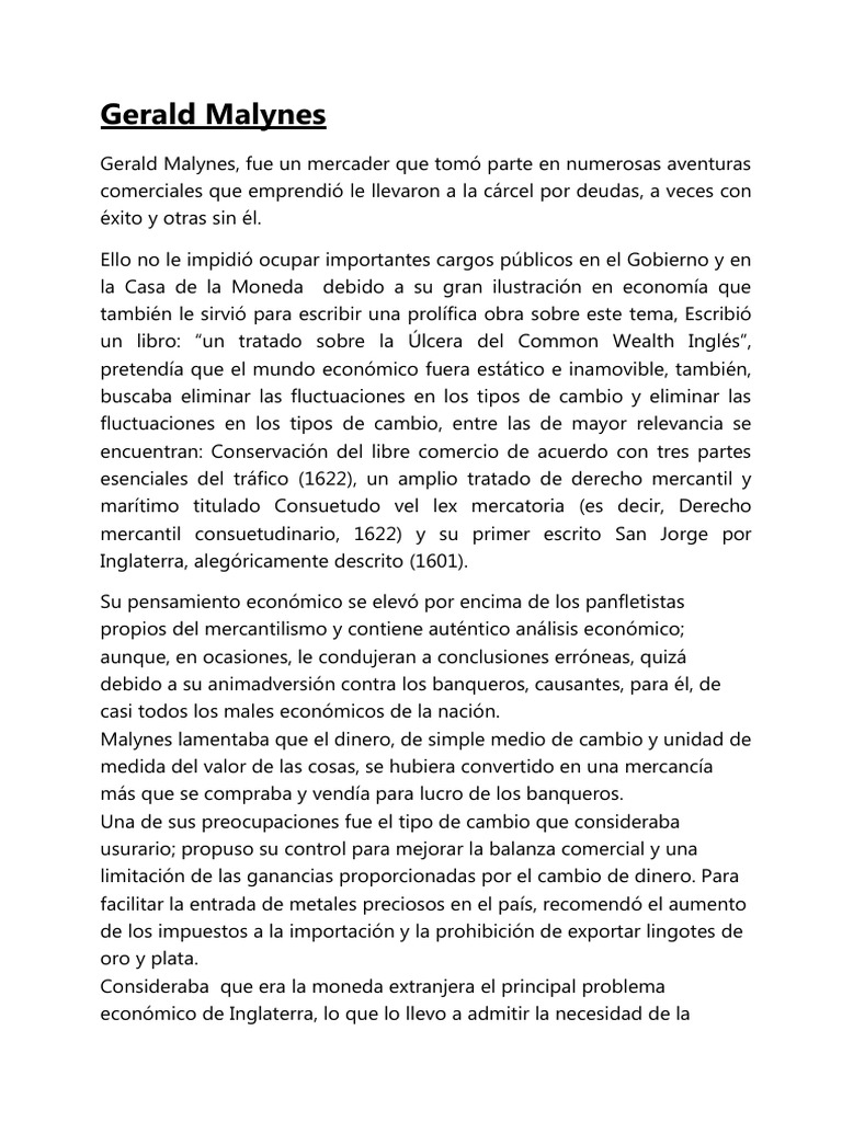 Gerald Malynes | PDF | Monedas | Dinero