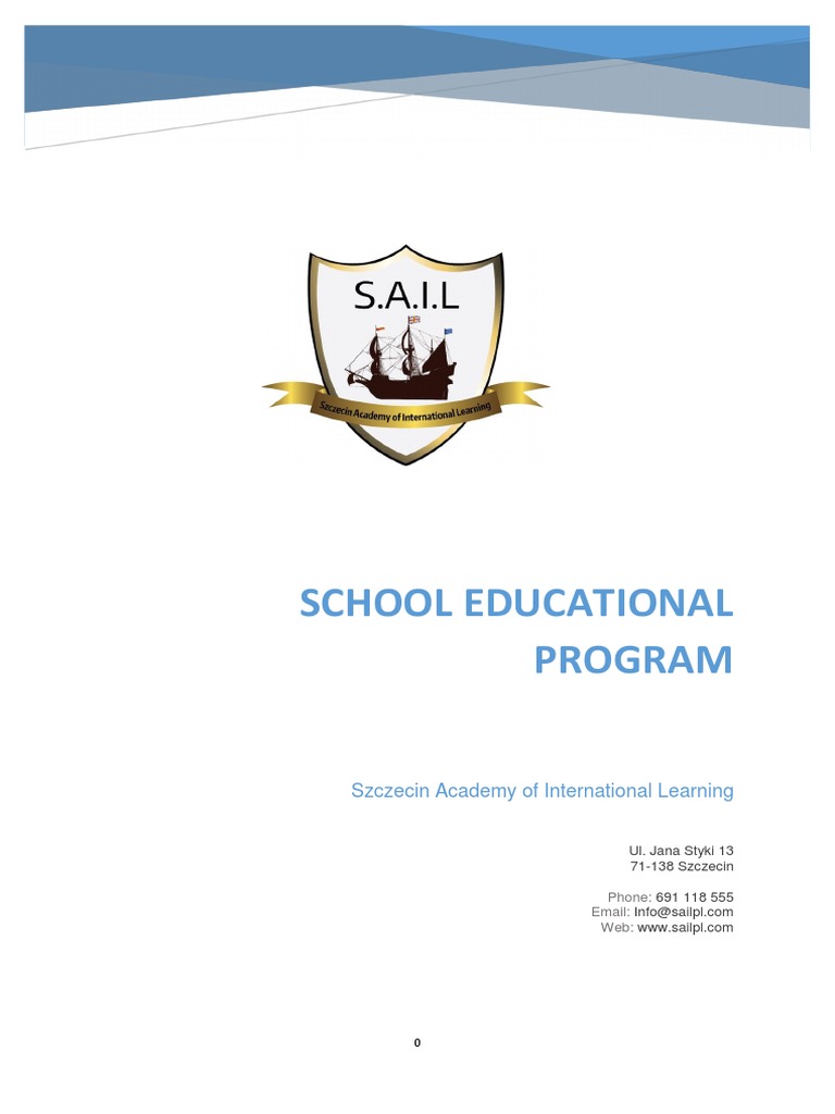 SAIL Educational Program | PDF | Community | Teachers