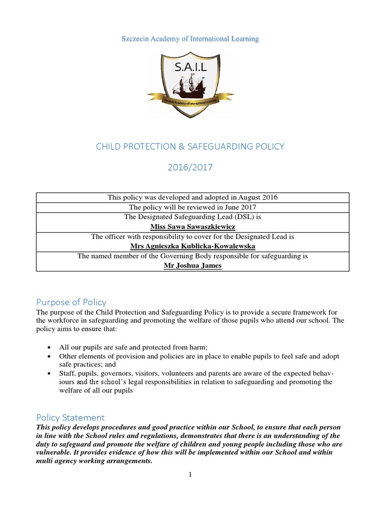 Child Protection and Safeguarding Policy | Child Protection ...