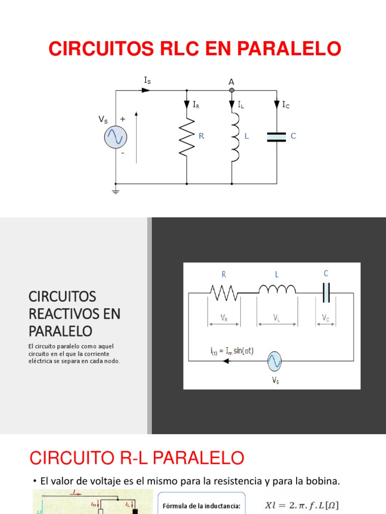 Circuitos RLC en Paralelo | PDF | Energia electrica | Inductor