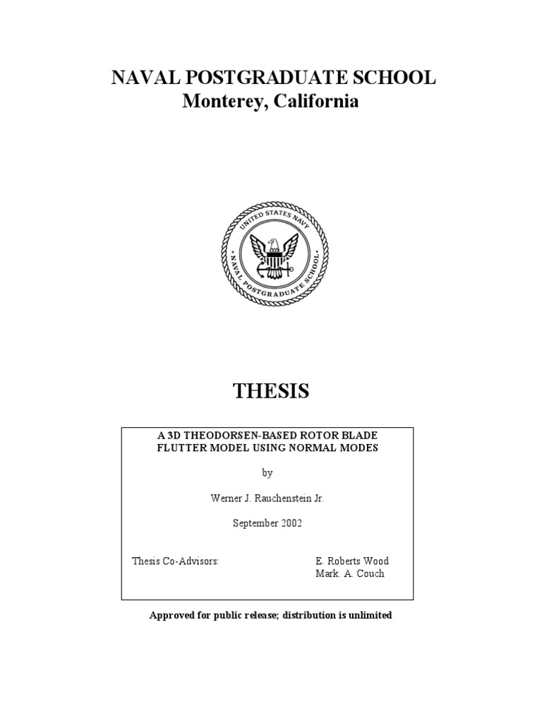 A 3D Theodorsen-Based Rotor Blade Flutter Model Using Normal Modes ...