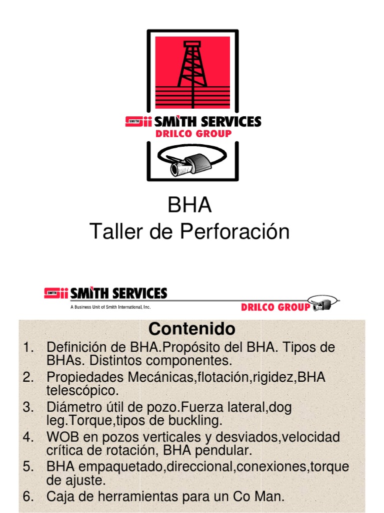 Drilling Workshop BHA | PDF | Stiffness | Classical Mechanics