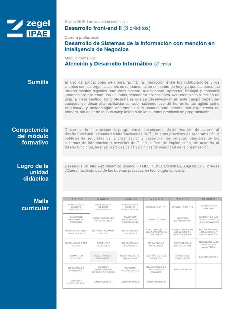Desarrollo Frontend II | Descargar gratis PDF | Bootstrap (marco frontal) | Js angular