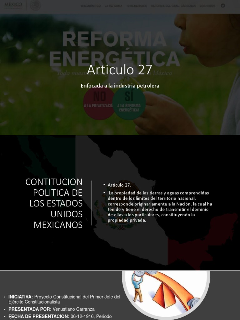 Artículo 27 de La Constitución | Propiedad | México