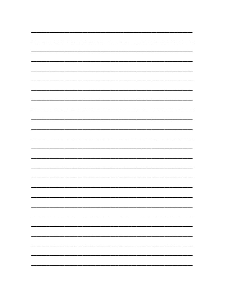 Lineas Para Escribir Debajo de Paginas Blancas