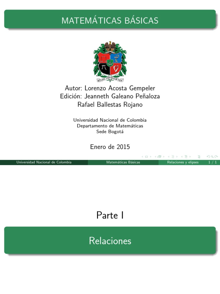 Tema - 9 Relaciones Elipses PDF | PDF | Lógica | Enseñanza de matemática