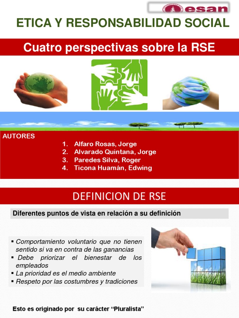 Tema Cuatro Perspectivas Sobre La Rse | Sociedad | Poder (Social y ...