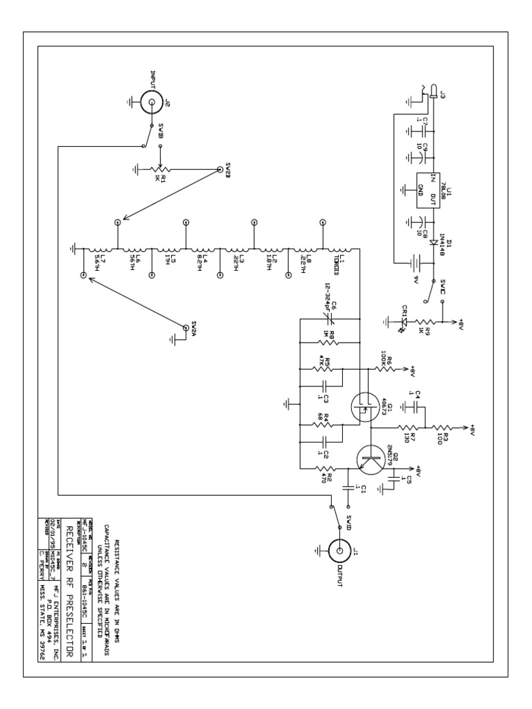 MFJ 1045C Schematic | PDF