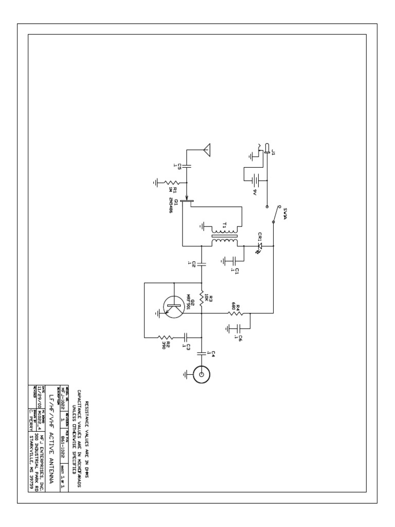 MFJ 1022 Schematic | PDF