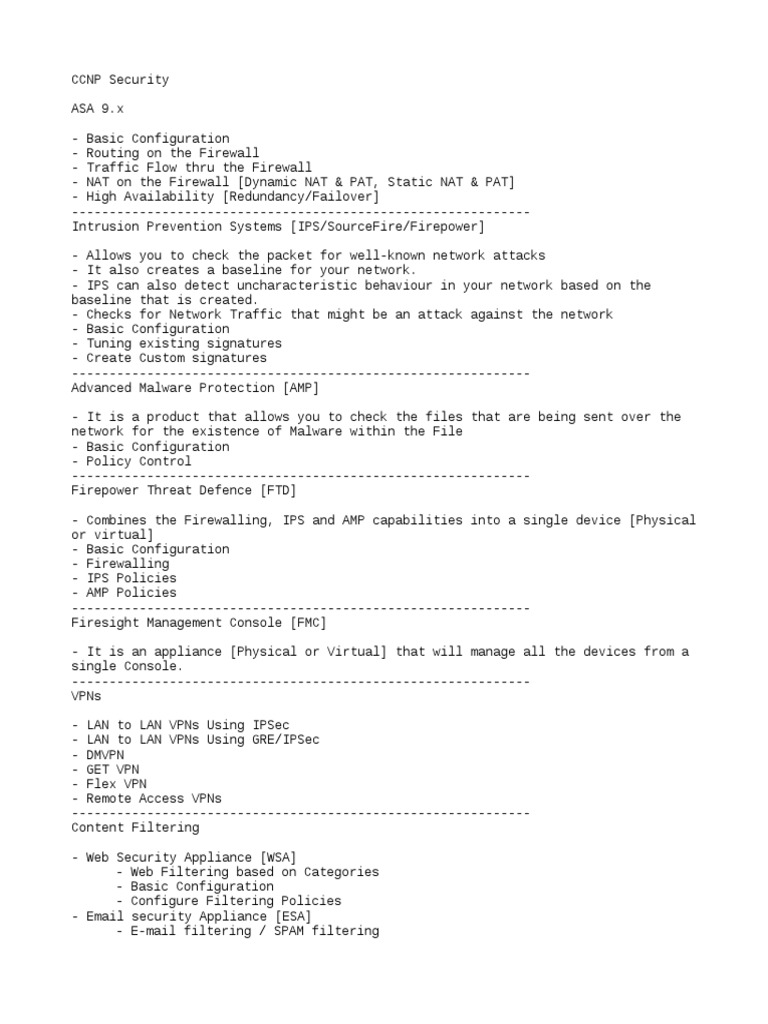Ccna CCNP Security | PDF | Virtual Private Network | Firewall (Computing) Ccna CCNP Security | PDF | Virtual Private Network | Firewall (Computing)