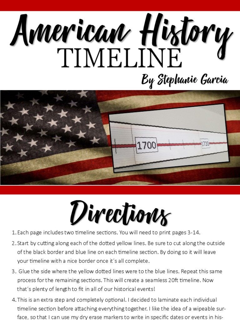 American History Timeline Guide | PDF