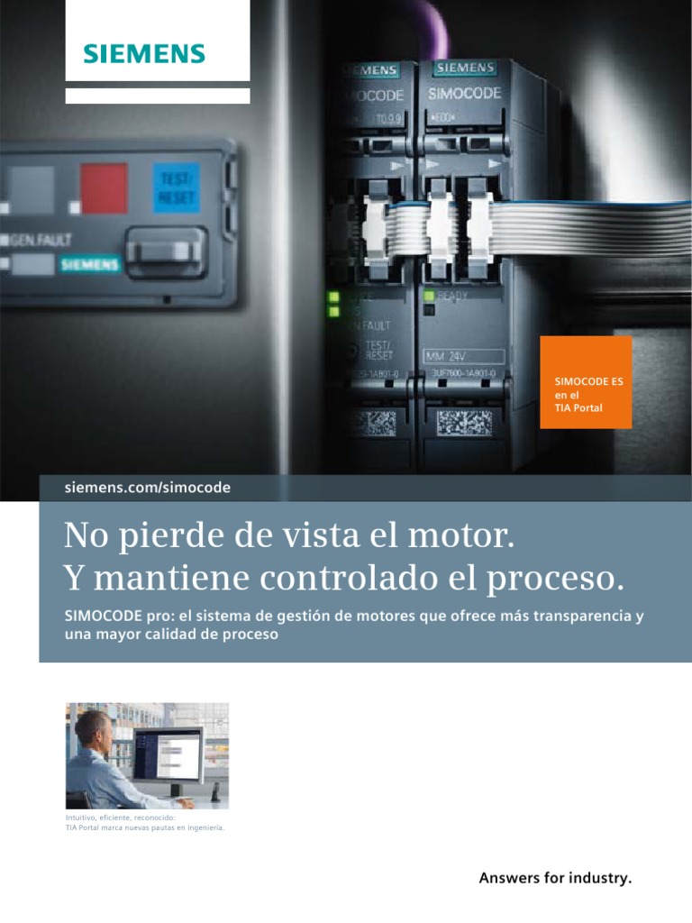 Simocode Pro | Descargar gratis PDF | Scada | Software