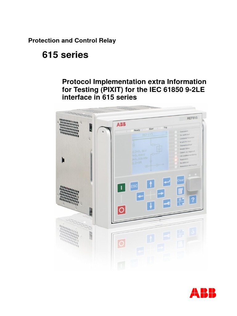 Manual Ref 615 Iec 61850 Pdf Protocolos De Comunicaciones Scada 