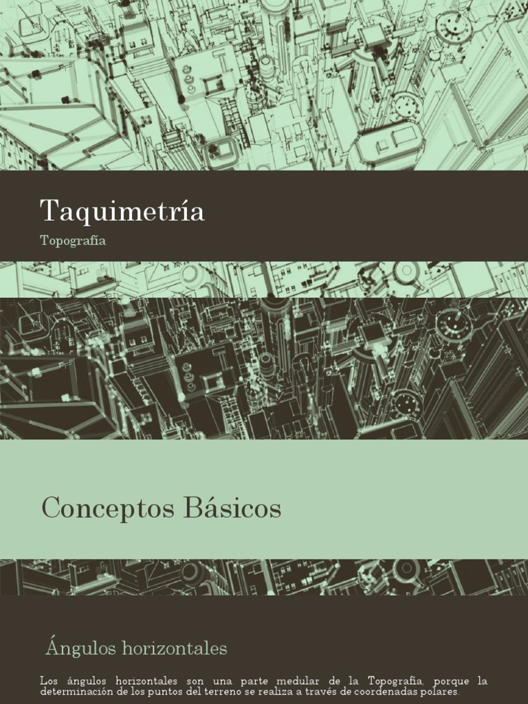 Conceptos Clave de Taquimetría y Topografía | PDF | Topografía ...