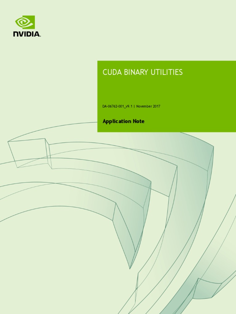 CUDA Binary Utilities | PDF | Library (Computing) | Software Engineering
