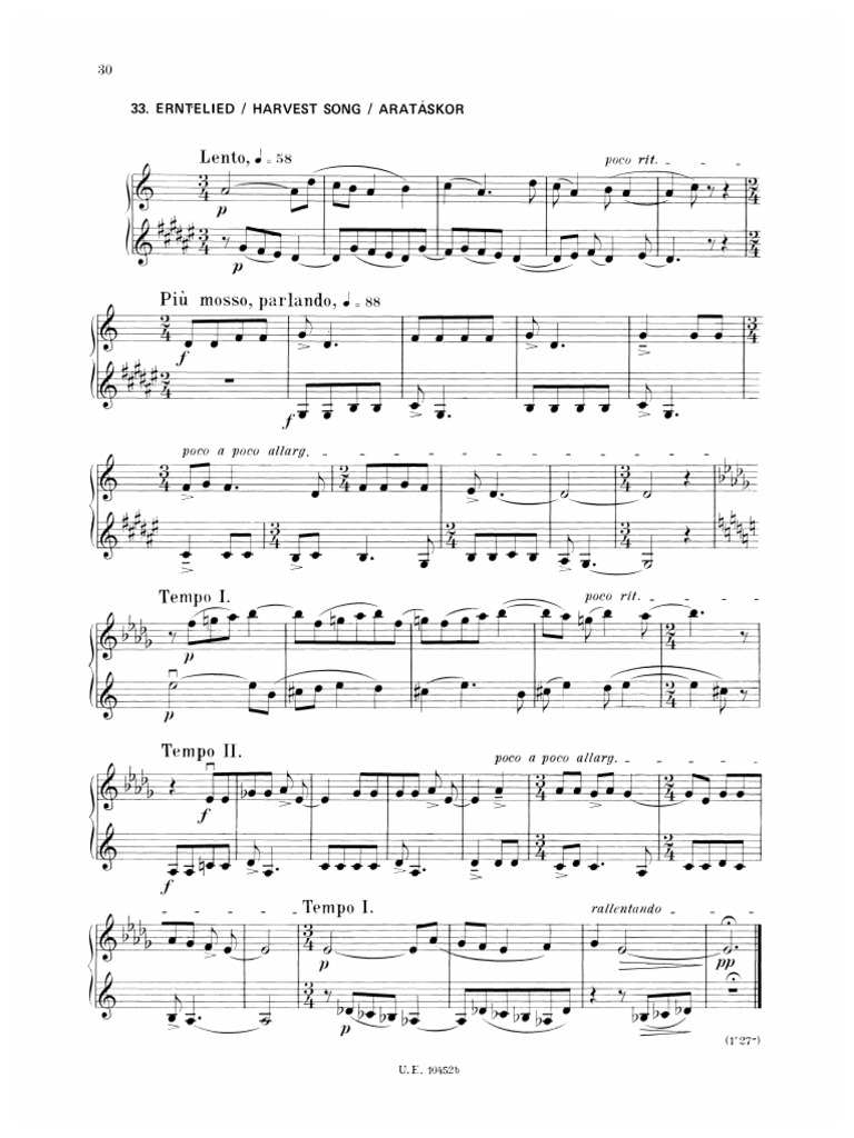 Bartok Violin Duets Part II | PDF