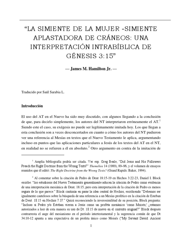 La Simiente de La Mujer Simiente Aplastadora de Cráneos | Descargar gratis PDF | Libro del ...
