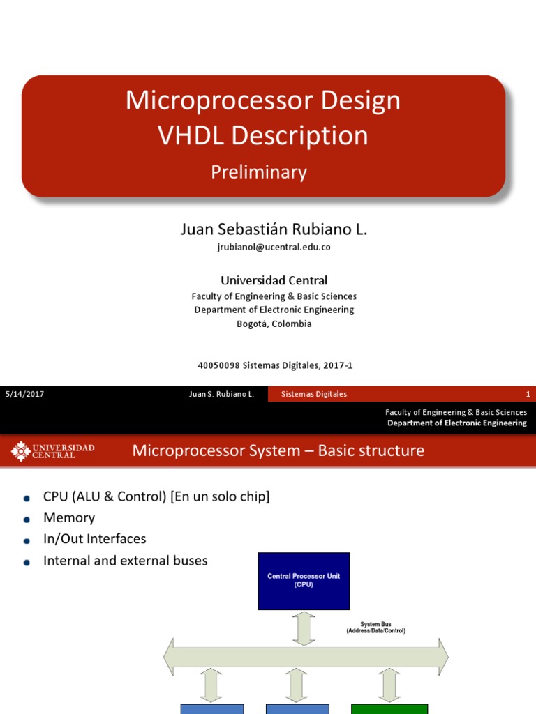 Session (1) MPU Design SD (2017-1) (Mod) V3a | PDF | Central Processing ...