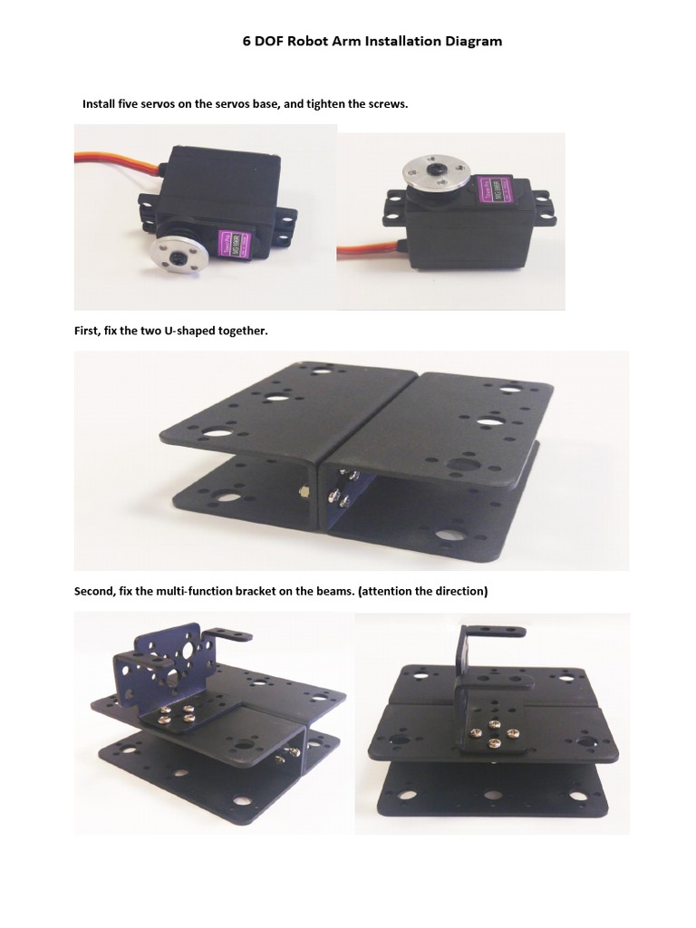 6 DOF Robot Arm Installation Diagram | PDF