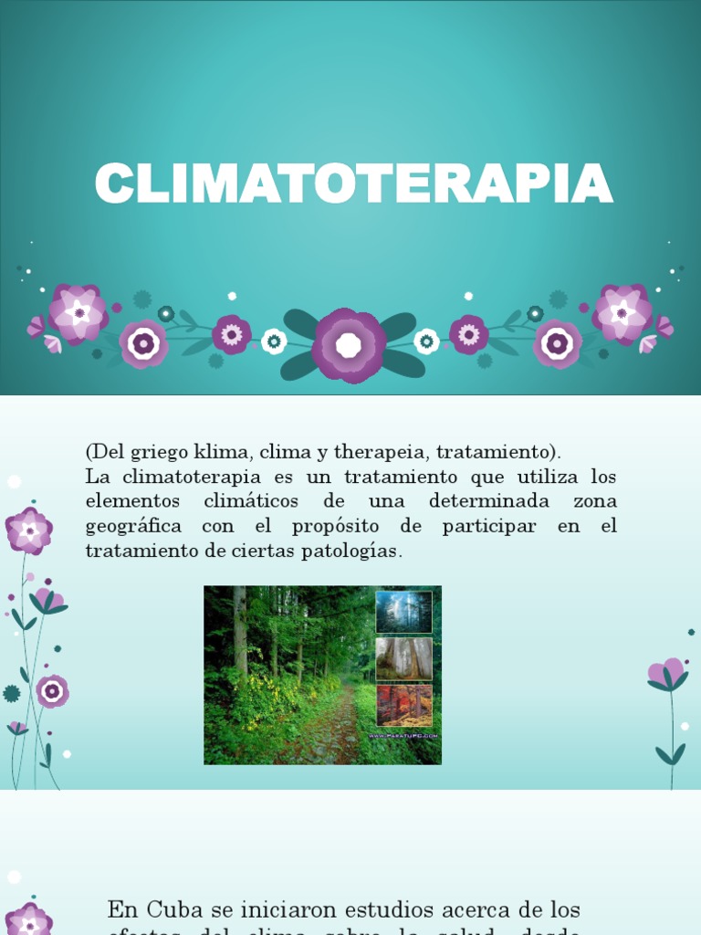 Climatoterapia Expo | PDF | Clima | Depresión (estado de ánimo)