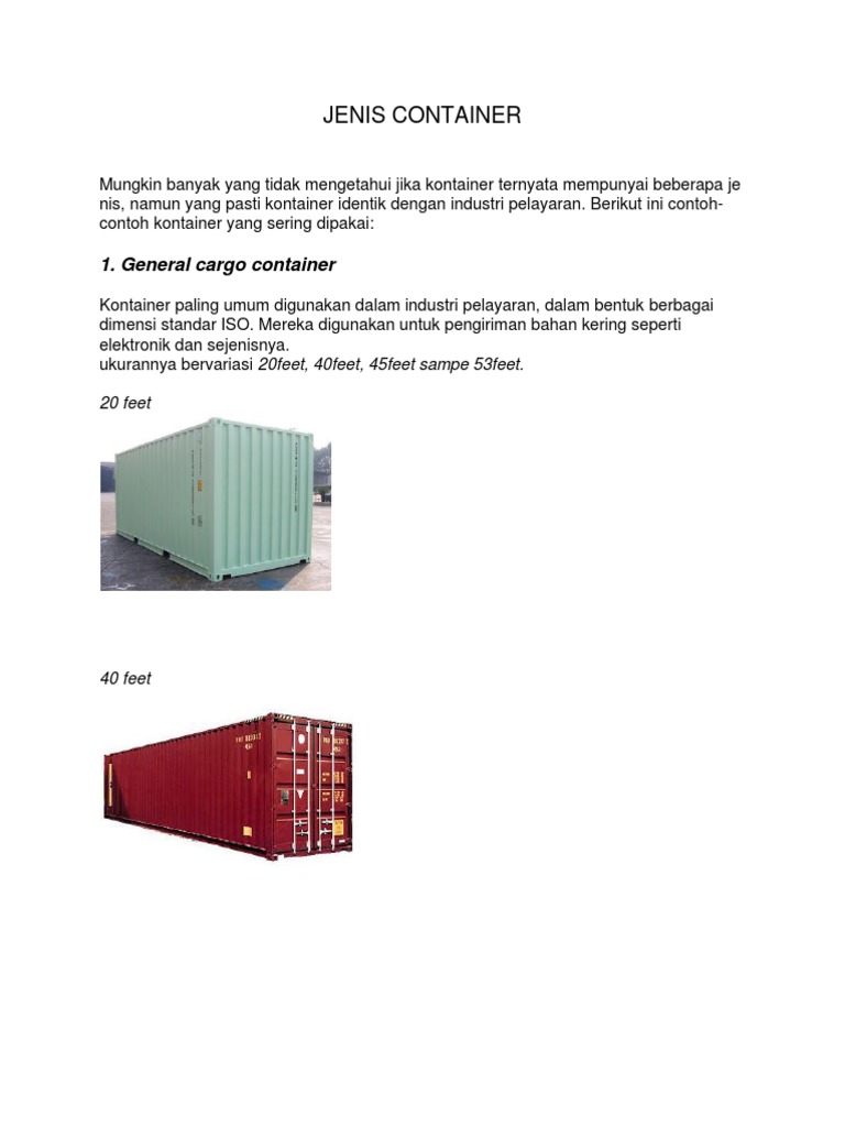 Jenis Container | PDF