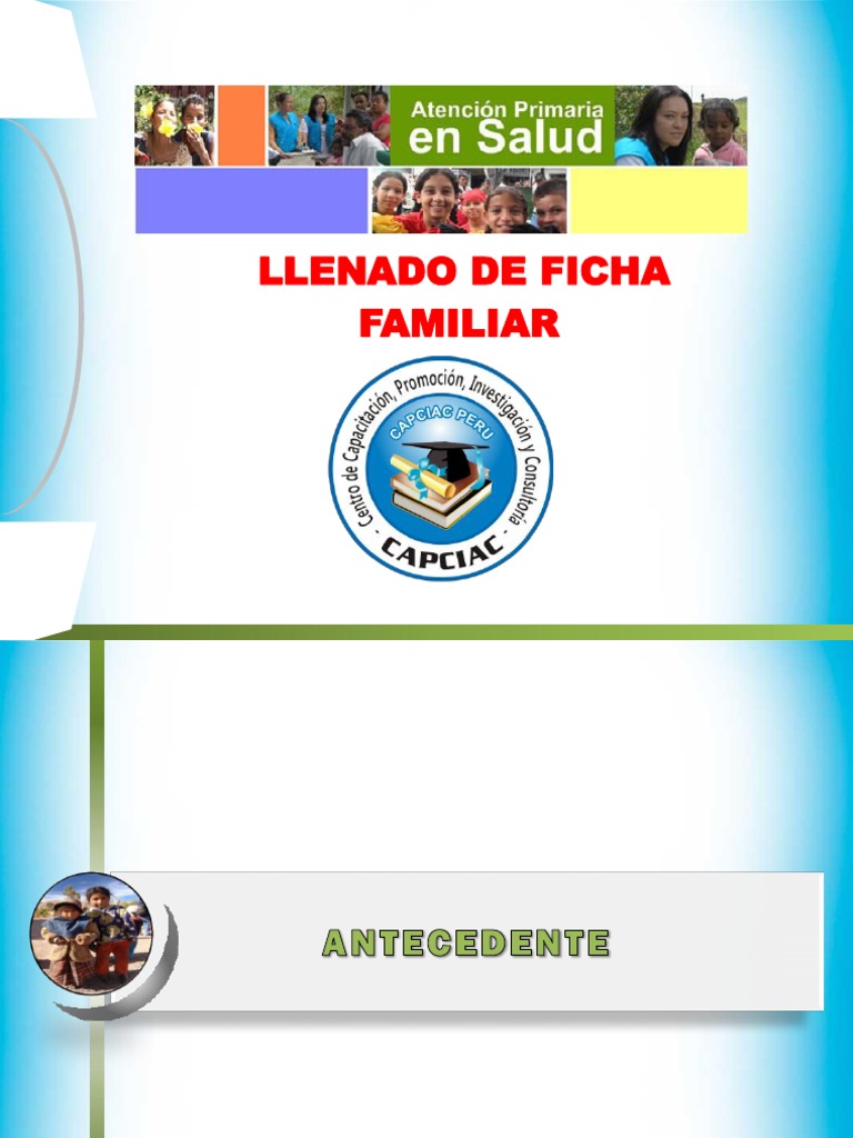 Llenado de Ficha Familiar | PDF