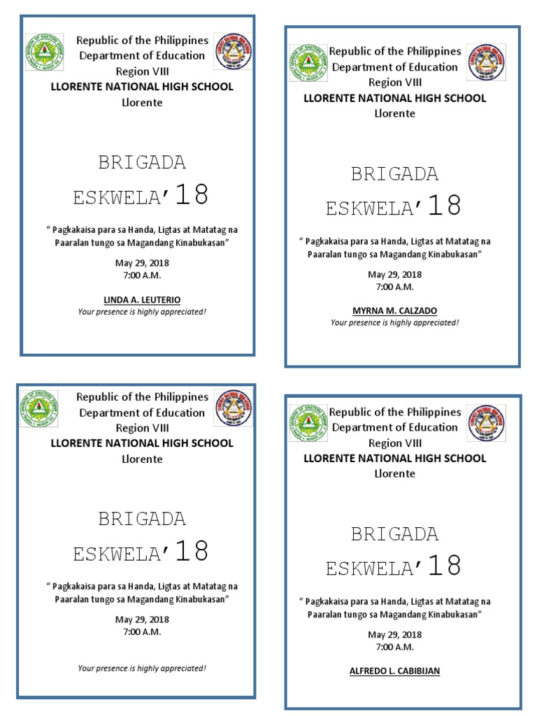 Brigada Program | PDF