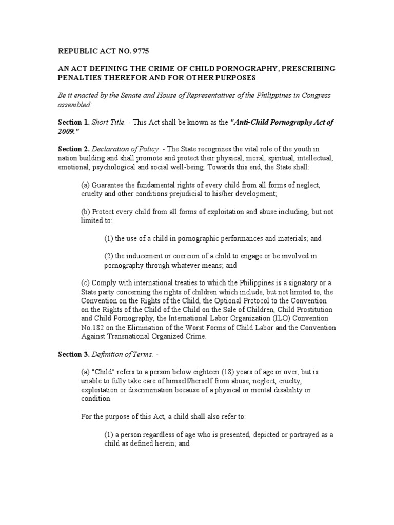 Republic Act No. 9775 | PDF