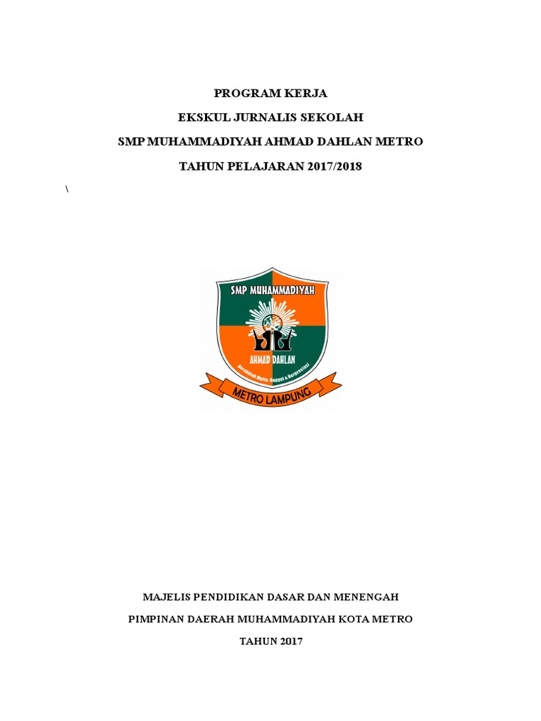 PROGRAM KERJA Eskul Jurnalistik GG | PDF