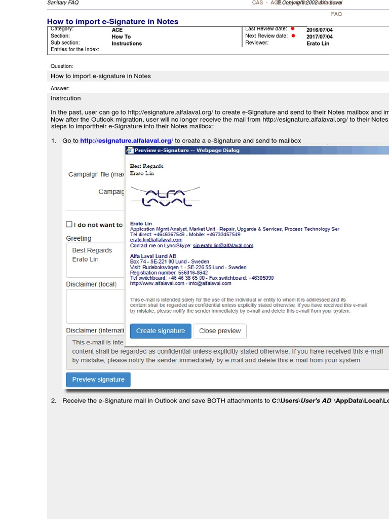 How To Import E-Signature in Notes | PDF