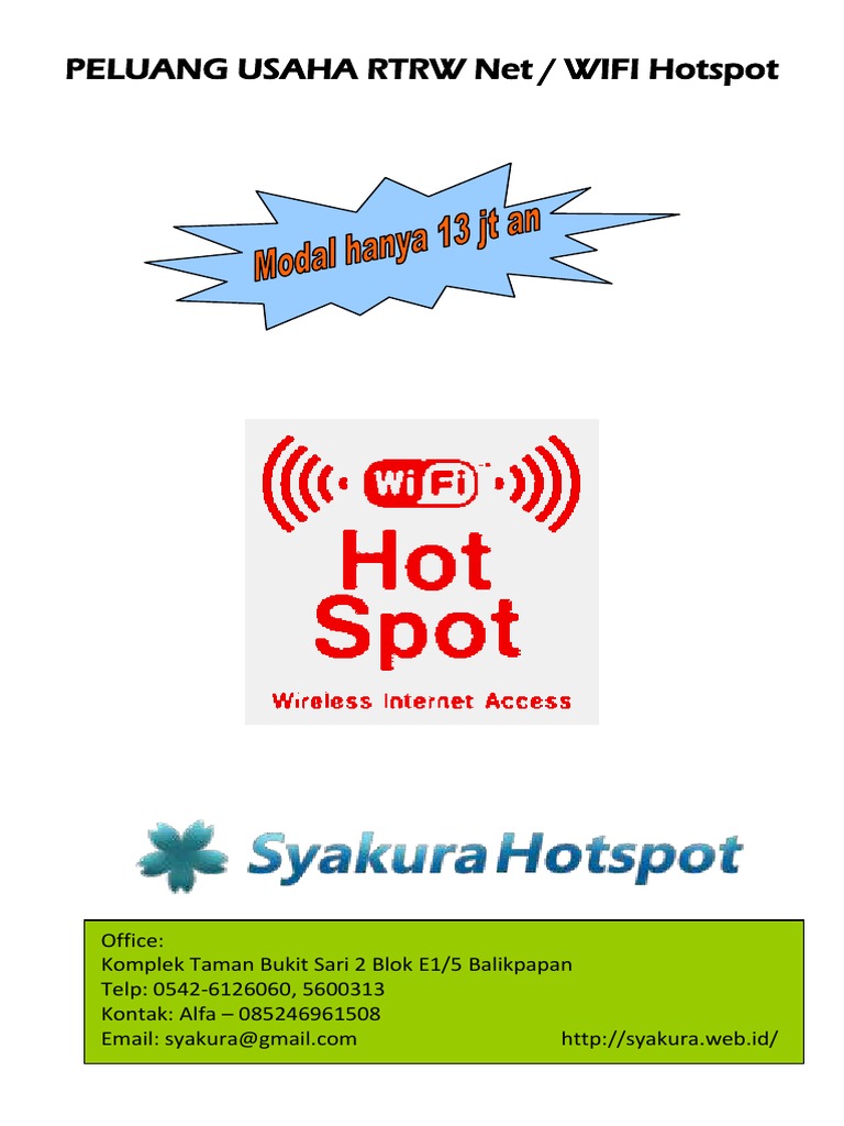 Brosur Usaha Wifi-Hotspot | PDF
