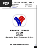 Contoh CSMS | PDF