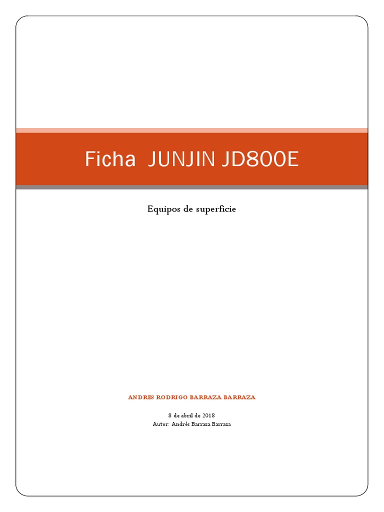 Ficha Junjin Jd800e | PDF | Technologie et ingénierie