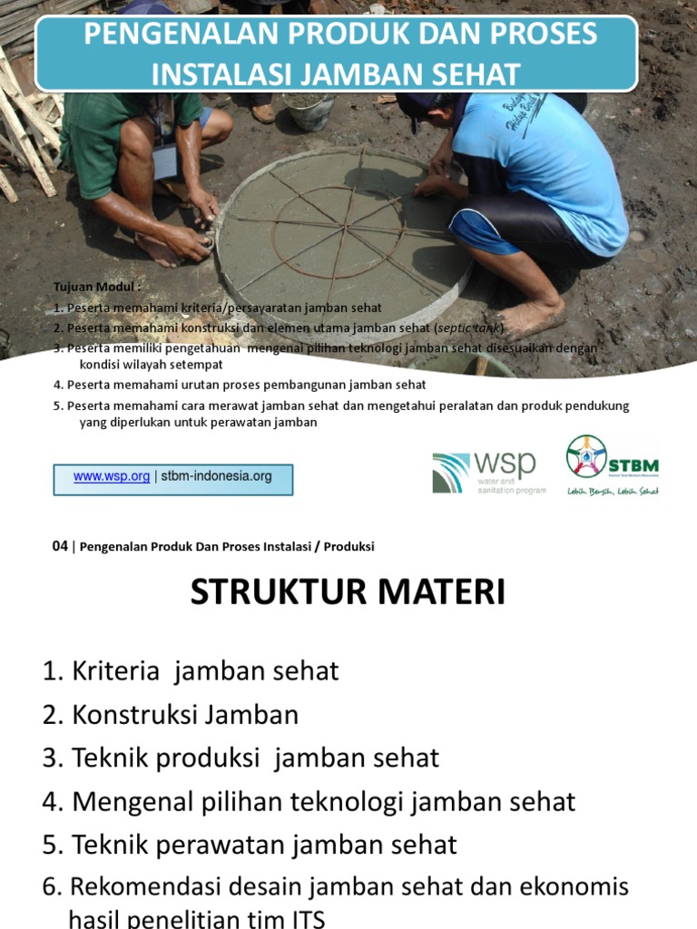 Panduan Instalasi Jamban Sehat | PDF | Technology & Engineering